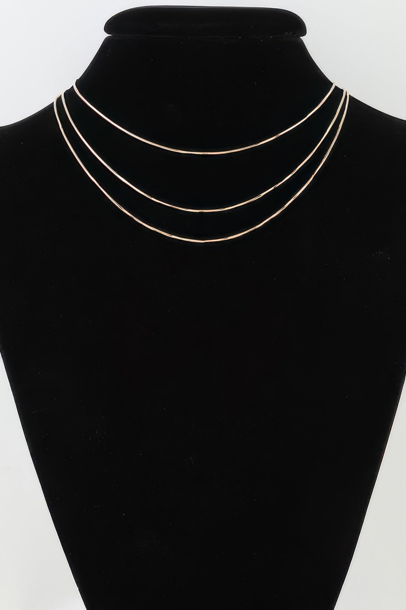 Triple Sleek Chain Necklace – AMIClubwear