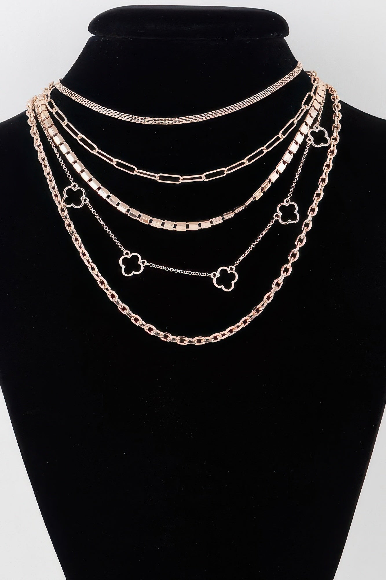 Multi Clover Chain Necklace – AMIClubwear