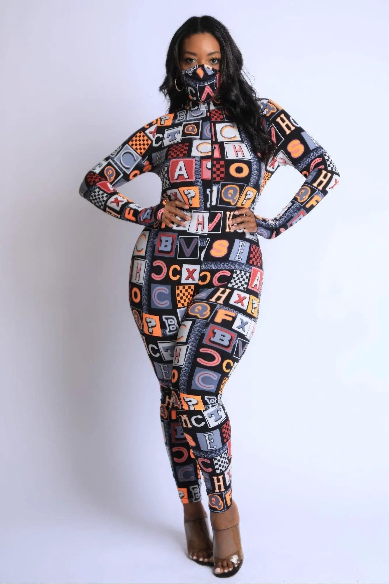 Alphabetically Neon Jumpsuit – AMIClubwear