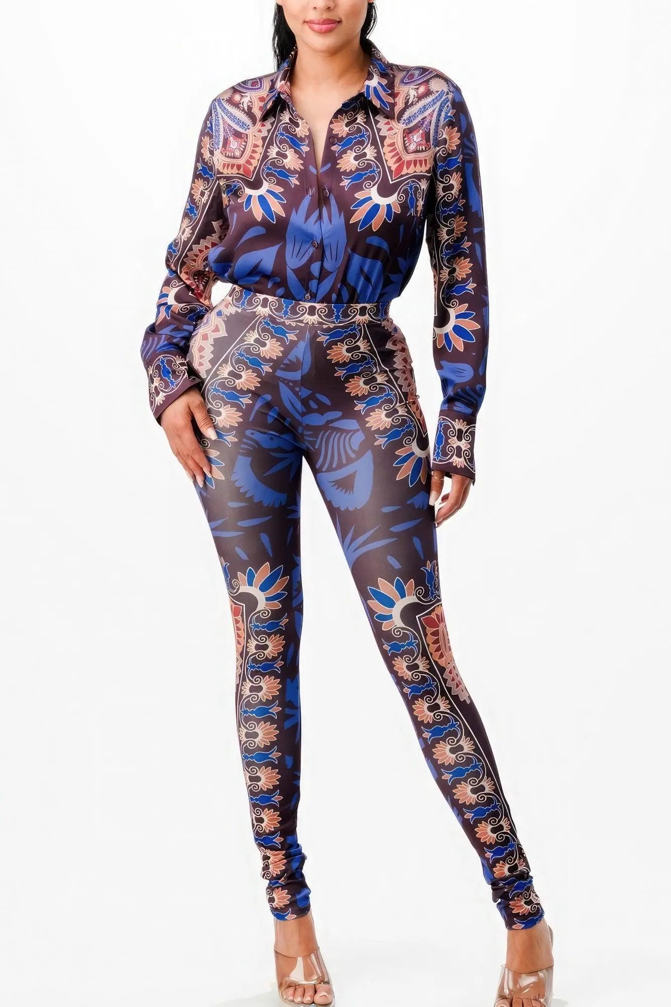 Shirt Blouse Top And Bottom Set – AMIClubwear