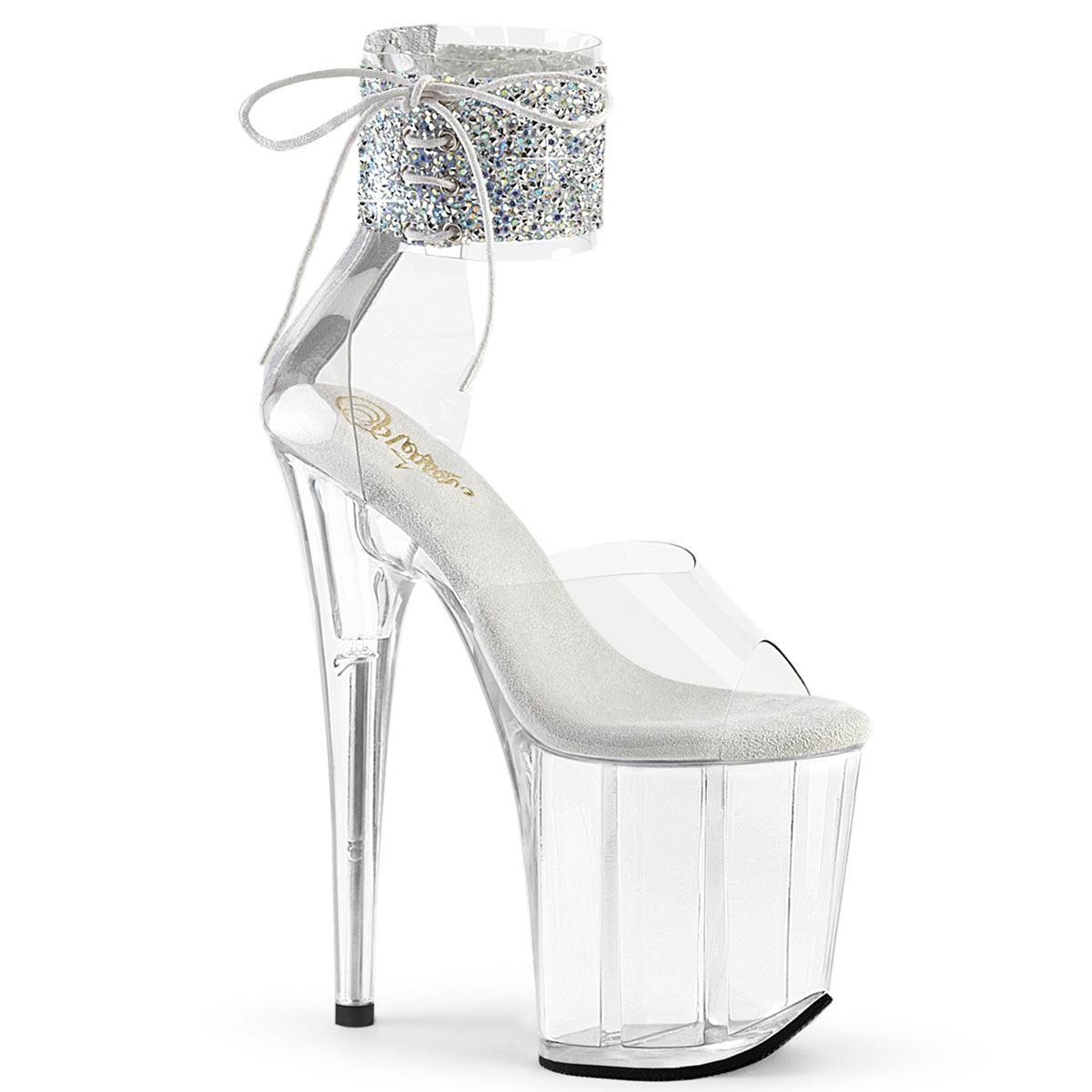 FLAMINGO-824RS-02 Sexy Clear Bottom Platform High Heels – AMIClubwear